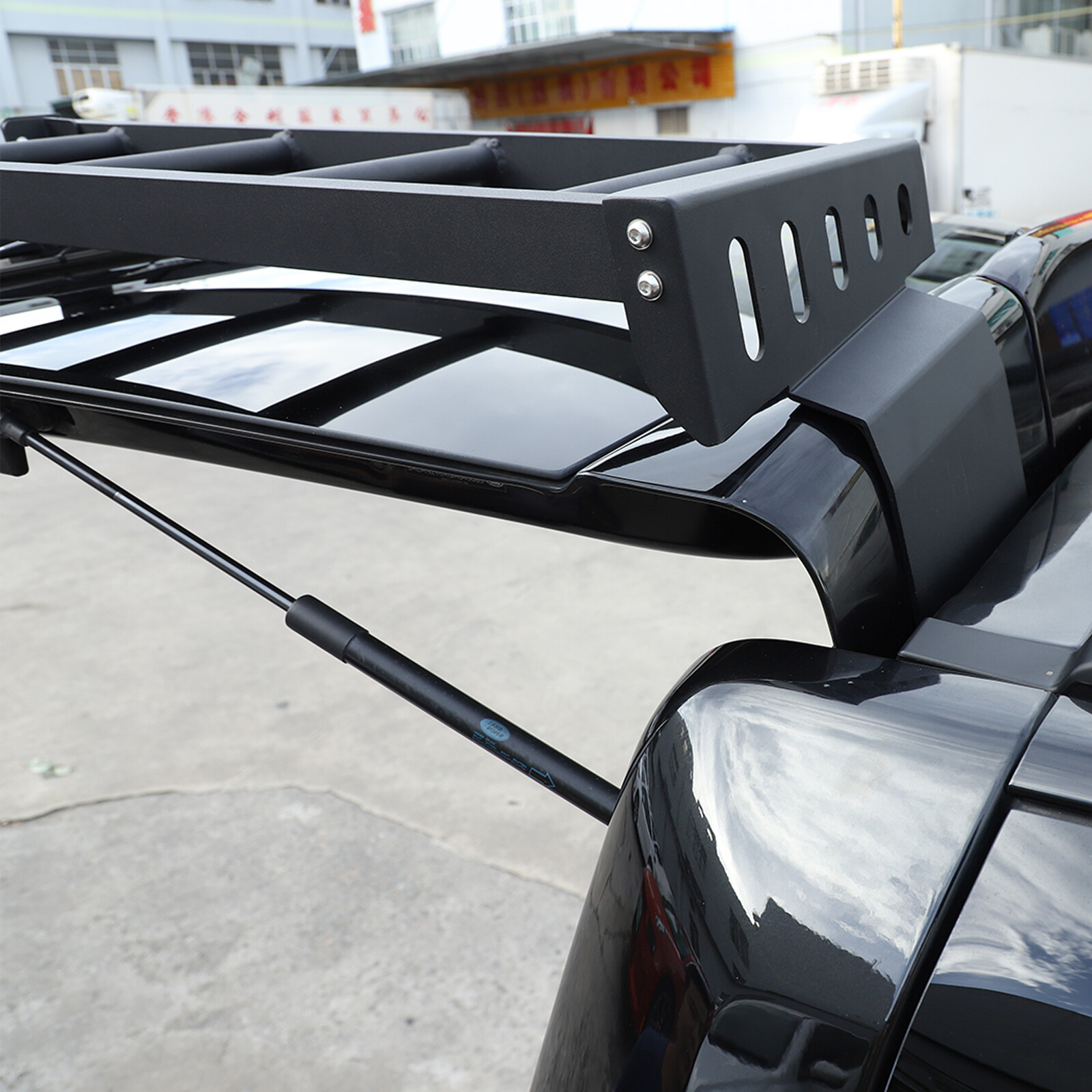 Alloy Tail gate Rack Car Roof Climbing Ladder Fits Land Rover LR3 / LR4 ...