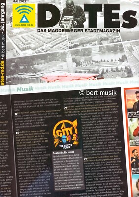 Magazin inkl. 2 Seiten CITY Die letzte Runde Ostrock AM FENSTER DDR ...
