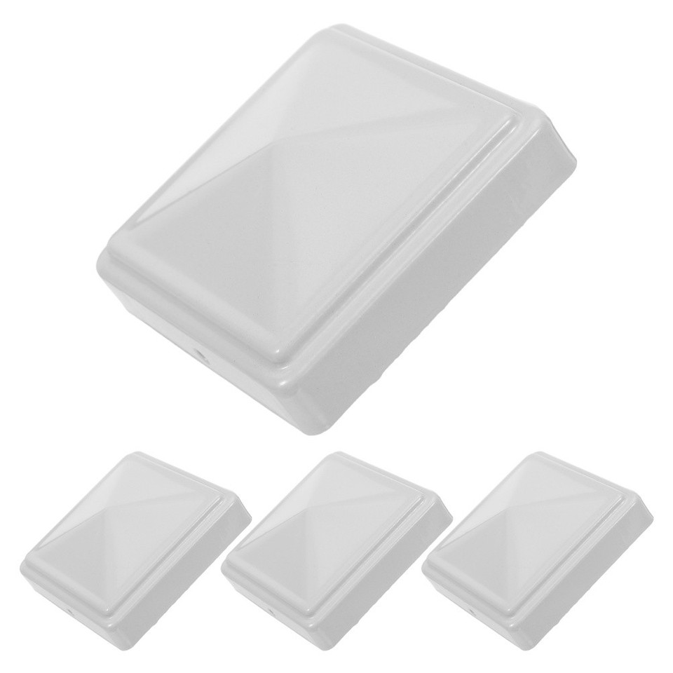 4pcs Fence Post Caps: Square Iron Column Cap - Ornamental Metal Fence ...