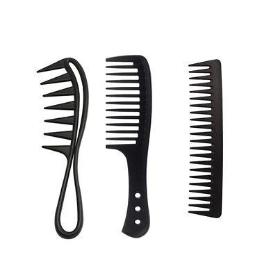 3 Pcs Plastic Wide Tooth Comb Large Tooth Combs Wide Tooth Shark Teeth ...