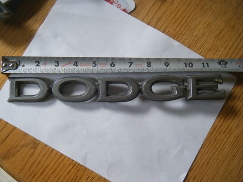 Vintage DODGE Truck, Car, Van, MOPAR Metal Insignia, Emblem Name Plate ...