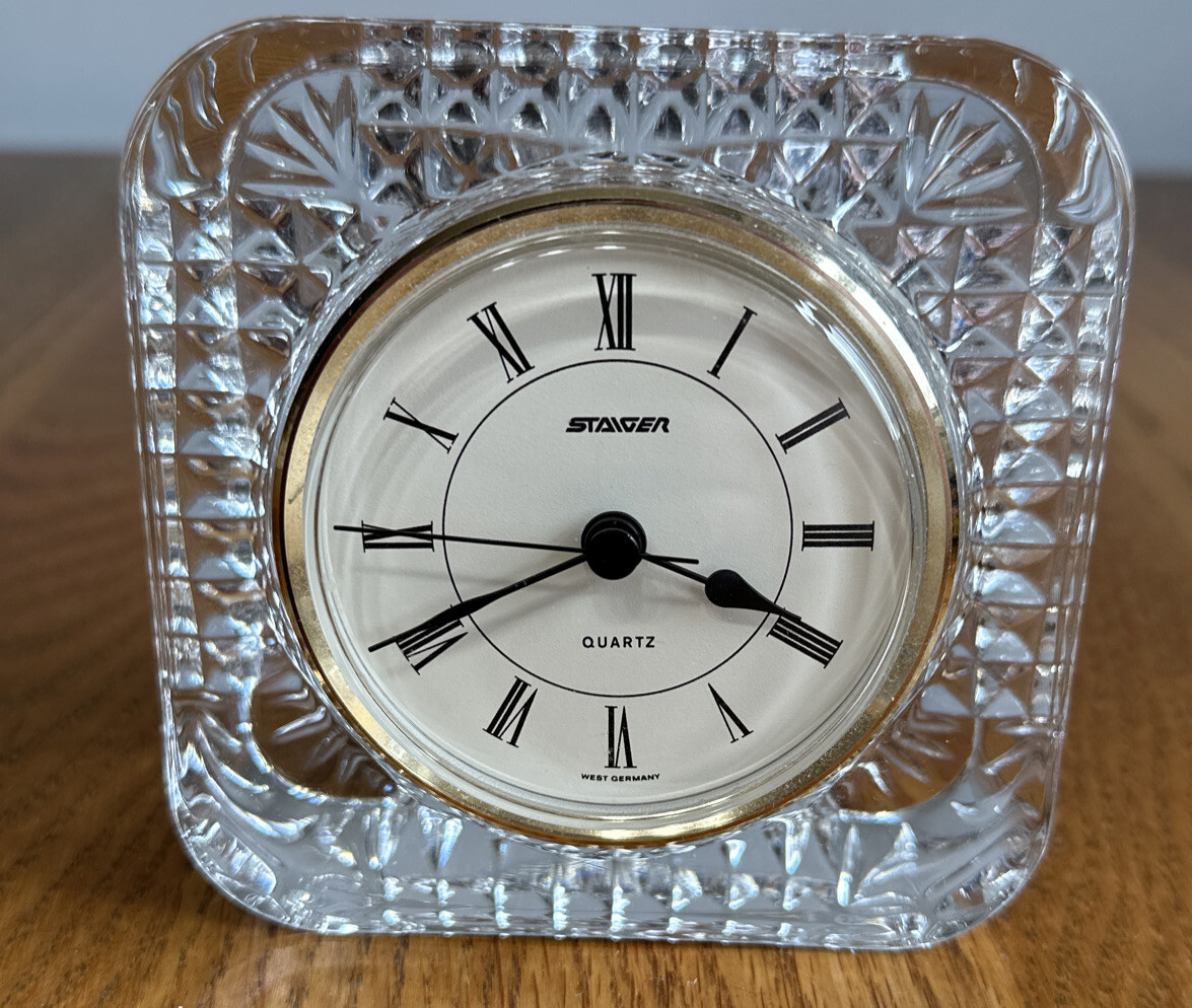STAIGER CLOCK WITH LEAD CRYSTAL BASE, DO NOT KNOW IF IT WORKS West ...