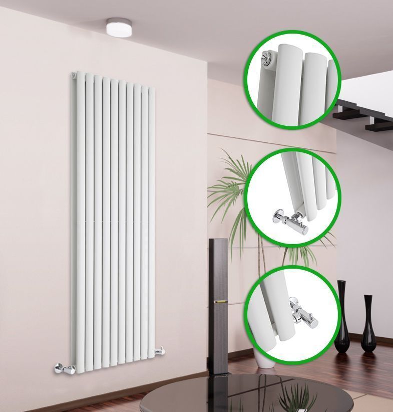 Vertical Designer Radiator Tall Upright Oval Column Panel Rad Central ...