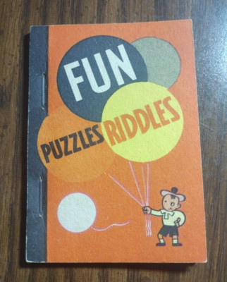 1938 Whitman Publishing Fun Puzzles Riddles, Vintage Penny Book | eBay