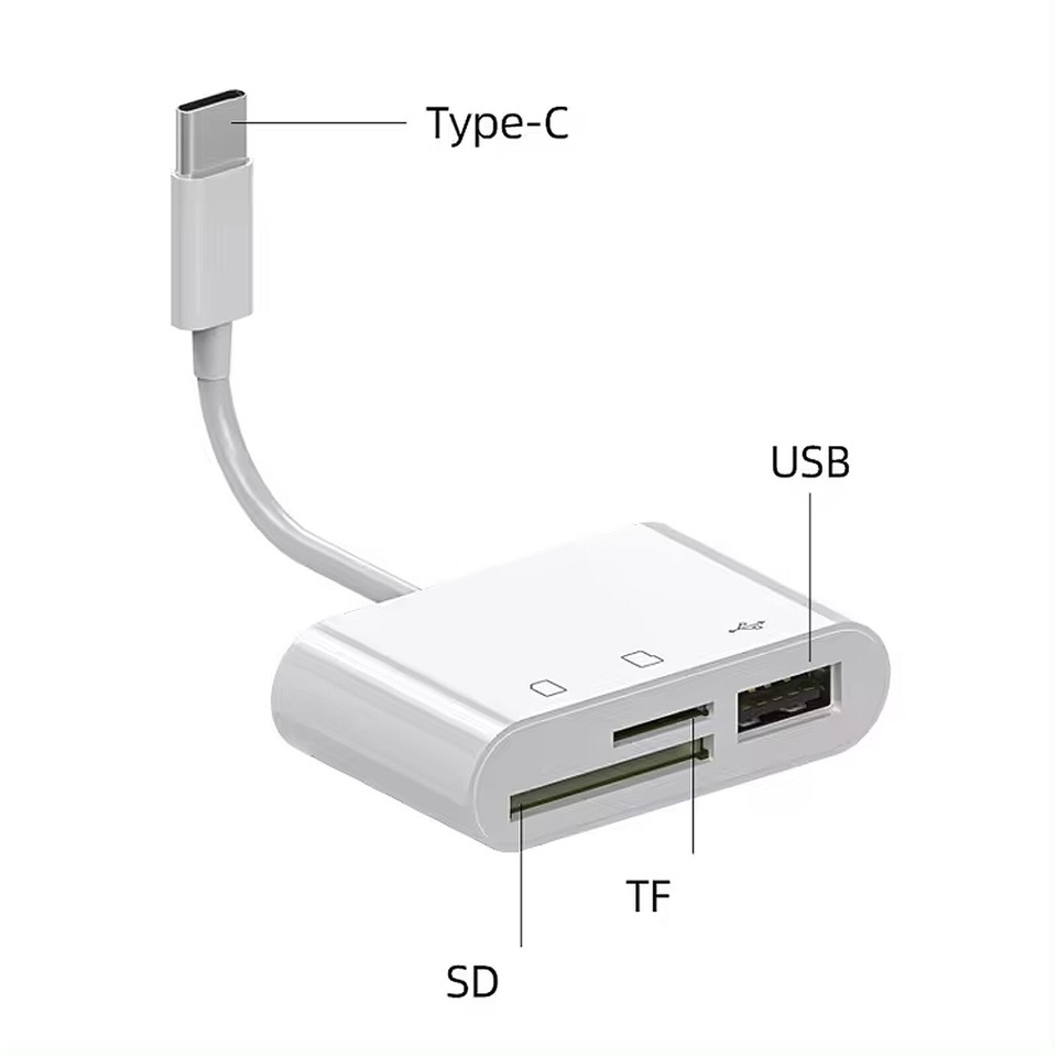 USB C SD Card Reader Micro SD to Type C OTG Adapter For SDHC SDXC TF ...