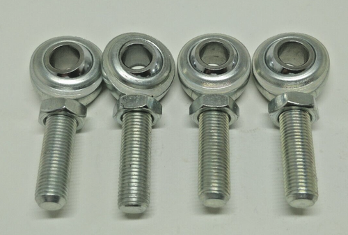4 QTY 3/8 x 3/8-24 Spherical Male LH Rod Ends W/ Jam Nut HEIM Joints ...