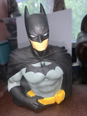 DC Comics Batman PVC Bust Coin Bank 3D Toy Figure Piggy Bank No Cover ...