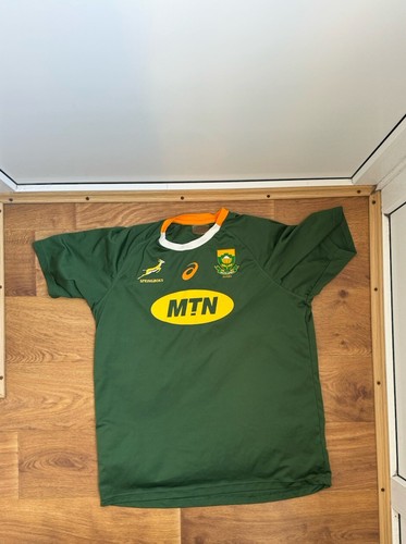South Africa Springboks Rugby Union Supporters Jersey ASICS Size XL ...