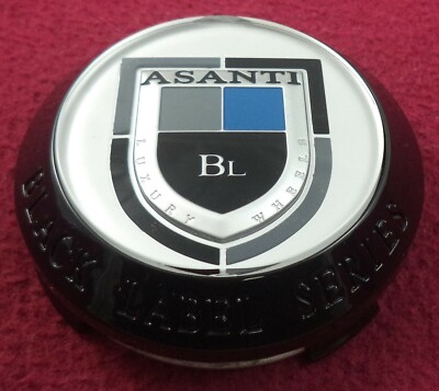 Asanti Wheels Gloss Black / Silver Custom Wheel Center Cap # CT-36N (1 ...