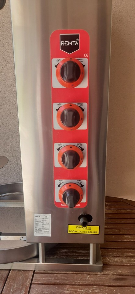 AUTOMATIC ROTATE SHAWARMA 4 GAS Burner Doner KEbab Broiler Machine ...