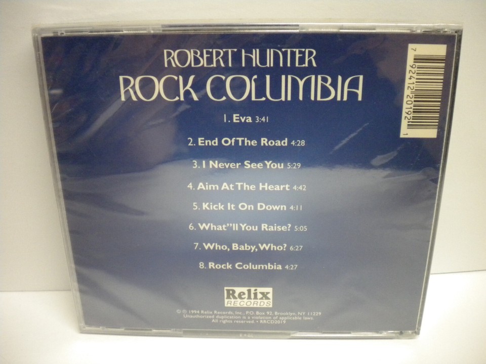 Robert Hunter Rock Columbia (Audio Music CD) Factory Sealed NEW NOS *US ...