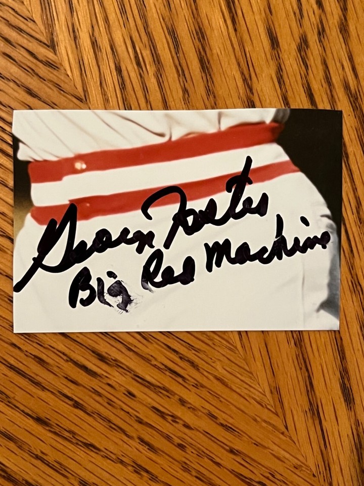 George Foster Big Red Machine signed auto cut signature + Reds Sweet ...