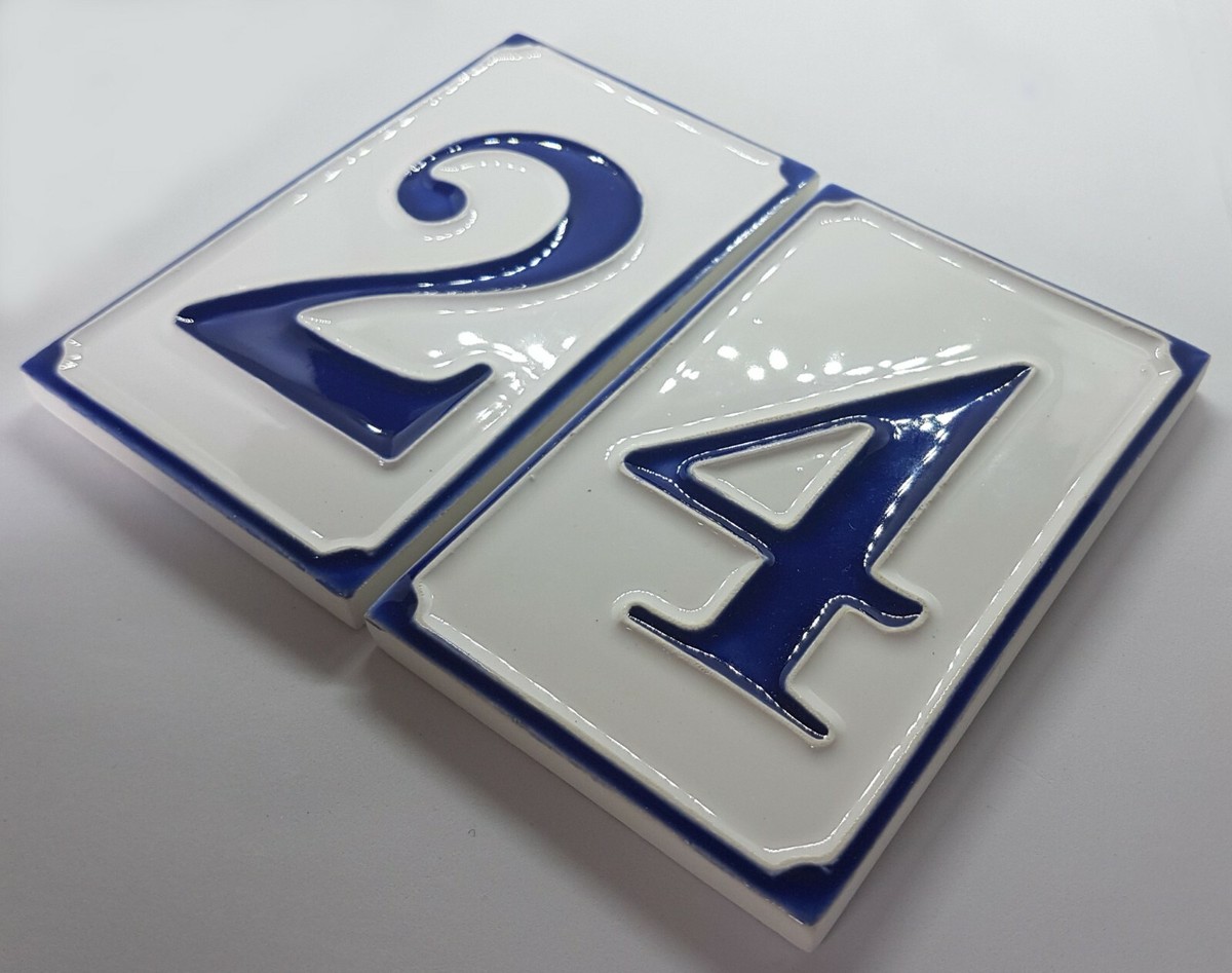 Italian House Number Tiles