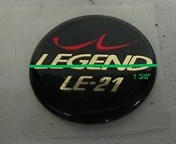 LEGEND LE-21 8103661 STEERING WHEEL 1 3/8" PAIR (2) RAISED DECAL MARINE ...