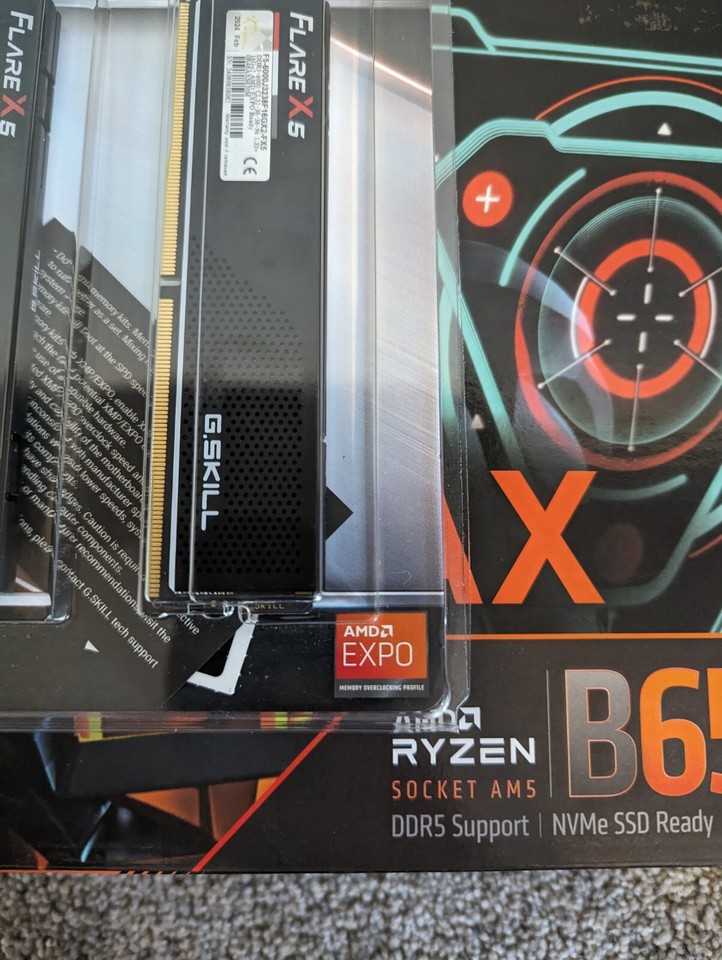 Gigabyte B650 Gaming X Ax Gskill Flare X5 32gb 16x2 Ddr5 6000mhz 4278