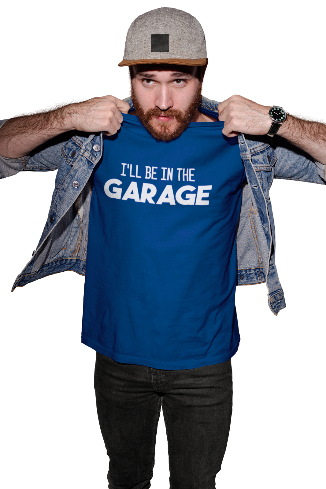 Men's I'll Be in The Garage T-shirt Funny Gift for Motor Car Bike ...