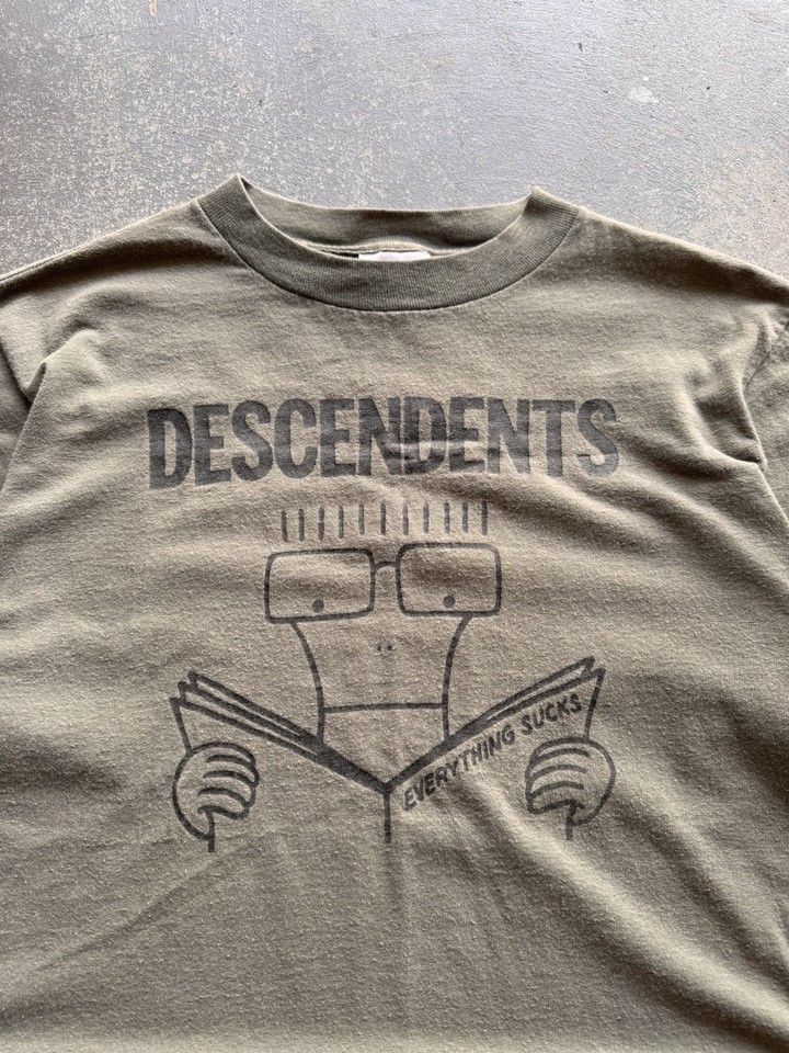 Vintage 90s Descendents Everything Sucks Shirt M Milo Hardcore Punk Band Tee | eBay