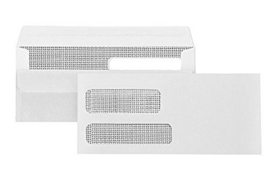 9 Flip and Seal Double Window Security Envelopes 9 Size 3 7/8 Inch X 8 ...