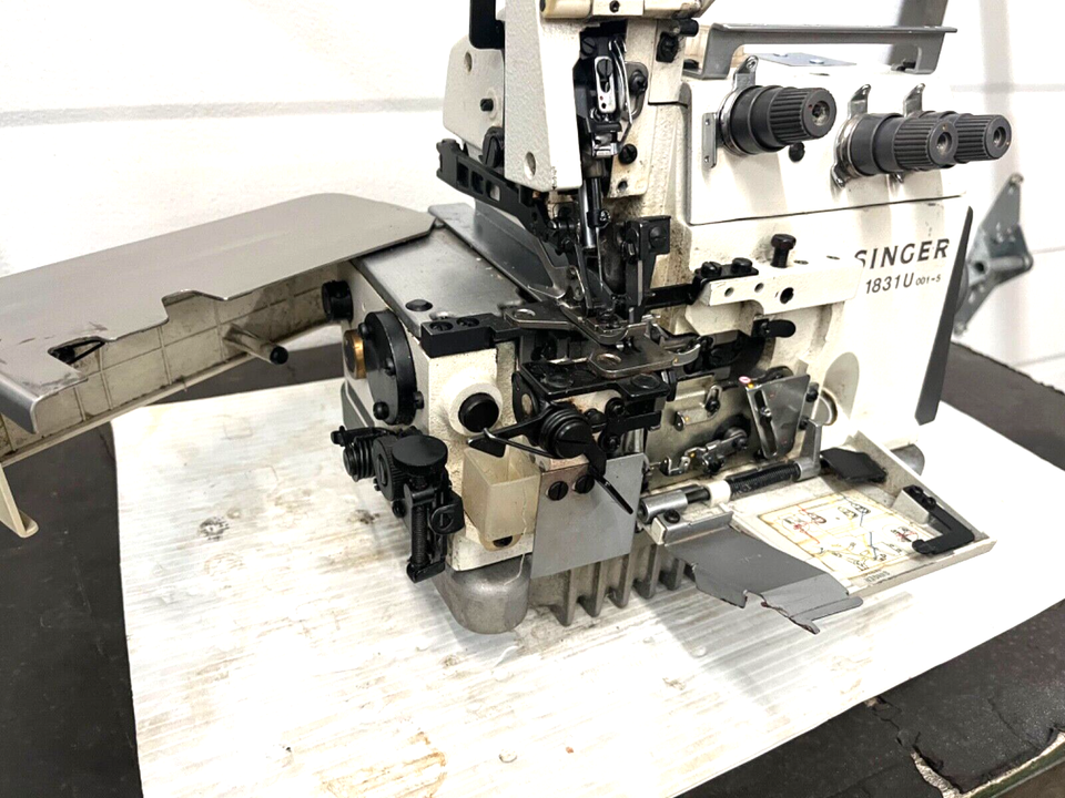 SINGER 1831U 001-5 3 THREAD SERGER HEAD ONLY INDUSTRIAL SEWING MACHINE ...