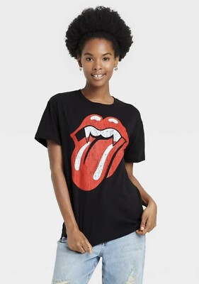 The Rolling Stones Halloween Vampire Fangs Short Sleeve Graphic T-Shirt ...