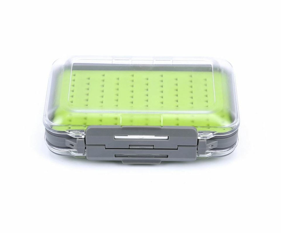 1 PC Rudder Fly Box Fly Fishing Double Sides Single Pocket Silicon Foam ...
