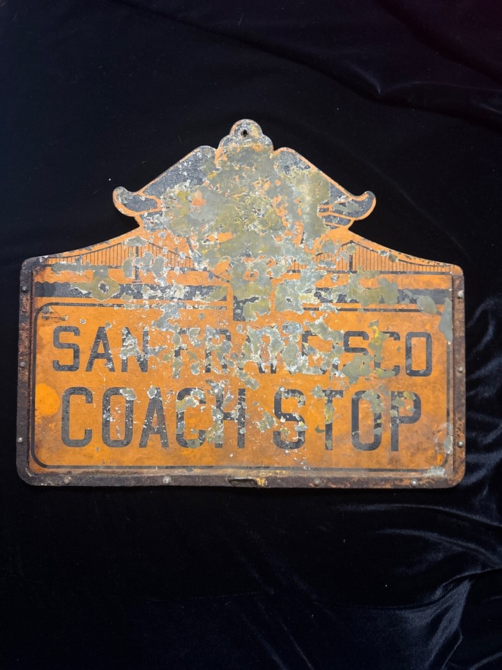antique sign key system San Francisco coach stop | eBay