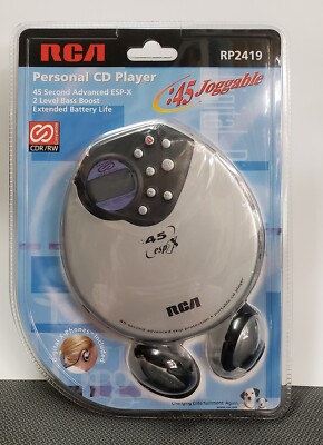 NIP RCA RP2419 Discman Personal Portable CD Player Music Headphones New ...