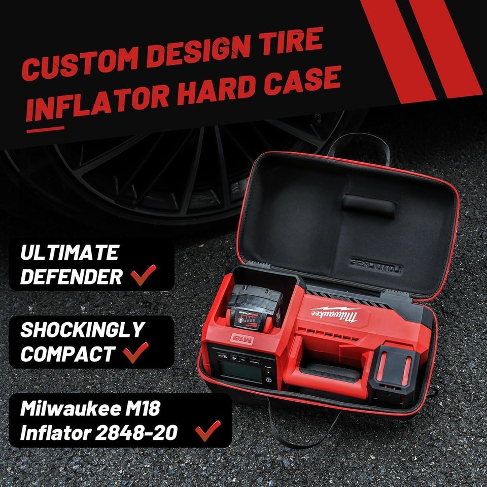 Milwaukee M18 Inflator 284820 Air Pump Custom Fit Storage Onky Carryng ...