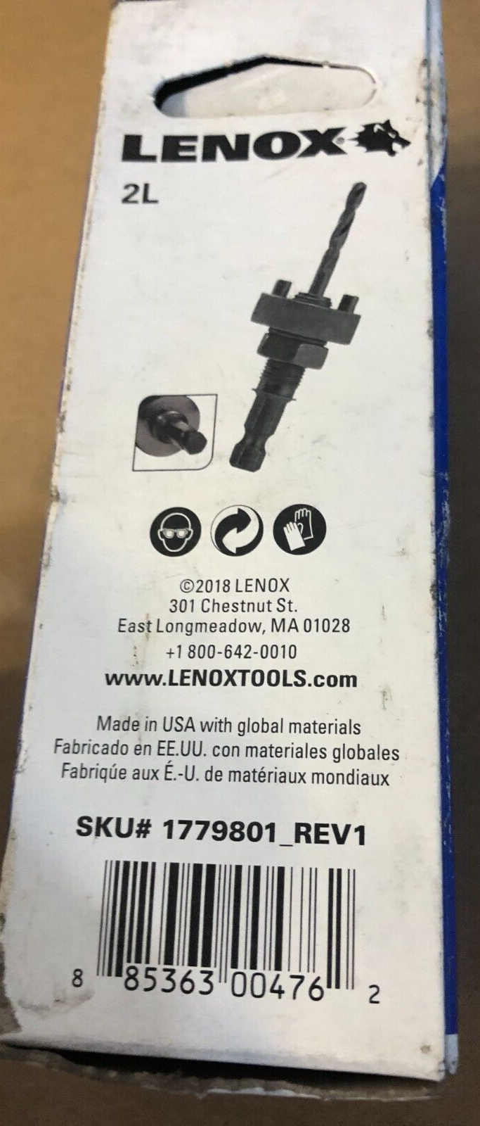 Lenox 1779801 2l Hole Saw Arbor for sale online | eBay