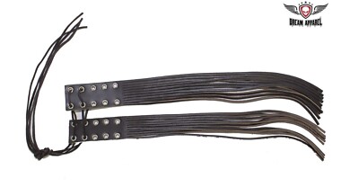 Leather Fringe Motorcycle Brake Clutch Cover, Brown - Chopper Biker ...