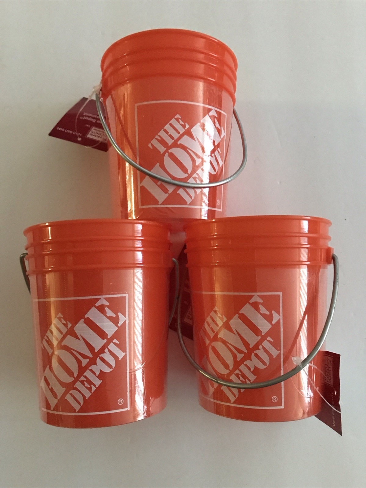 HOME DEPOT 3.75" Mini Ornament Bucket Set Of 3 (0.5-Quart) | eBay