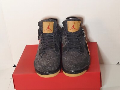 Size 14 - Jordan 4 Retro x Levi's Black Denim 2018 Size 14 - Jordan 4 Retro x Levi's Black Denim 2018