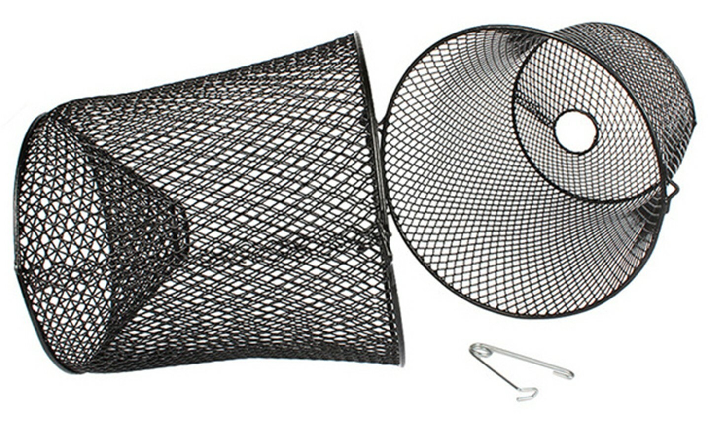 1 METAL CRAYFISH TRAP LIVE BAIT SHRIMP PRAWN EEL FISH CRAB DROP NET POT ...