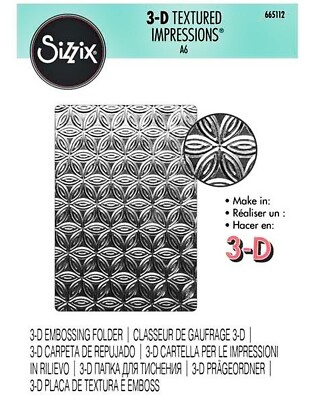 Sizzix Pinwheel 3D Embossing folder #665112 Retail $12.99 | eBay
