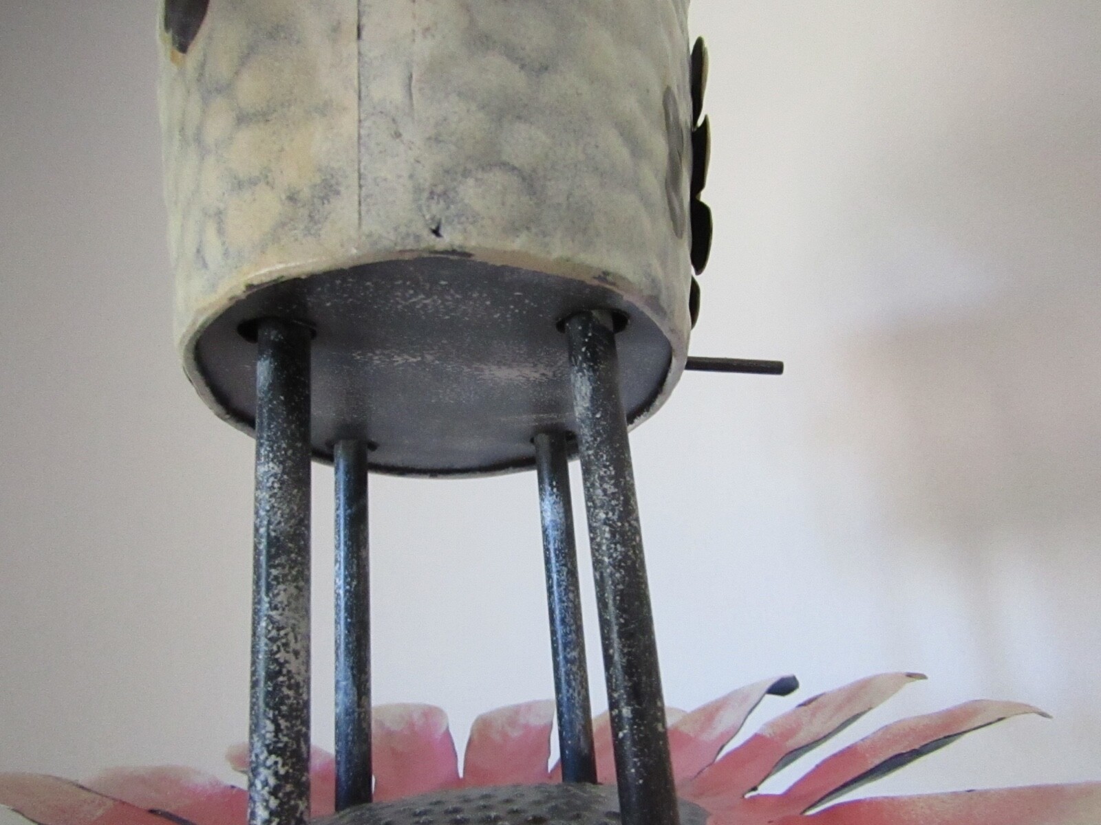 Holstein Cow & Sunflower Birdhouse - Metal Hanging Rustic Country Farm ...