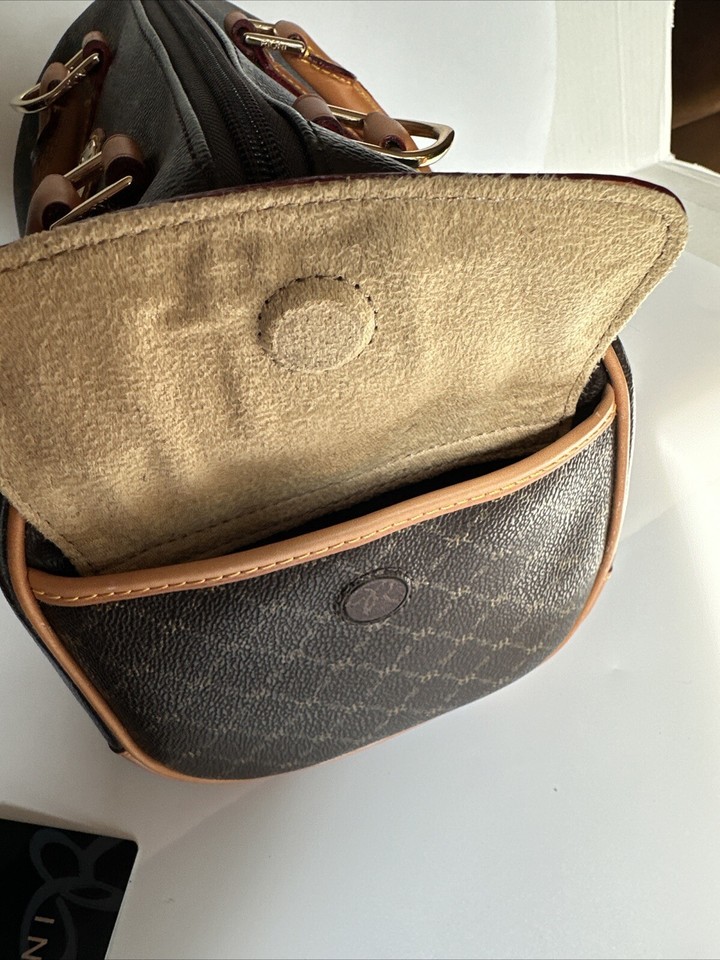 Rioni Moda Italia Signature Logo Boston Top Handles Bag Purse 2 side ...