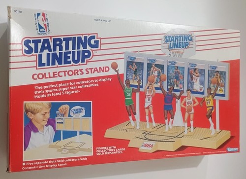 1988 Kenner Starting Lineup NBA Basketball Collectors Stand with box ...