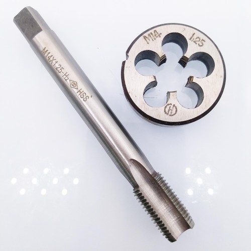 US Stock HSS M14 x 1.25mm Tap & M14 x 1.25mm Die Metric Thread Right ...