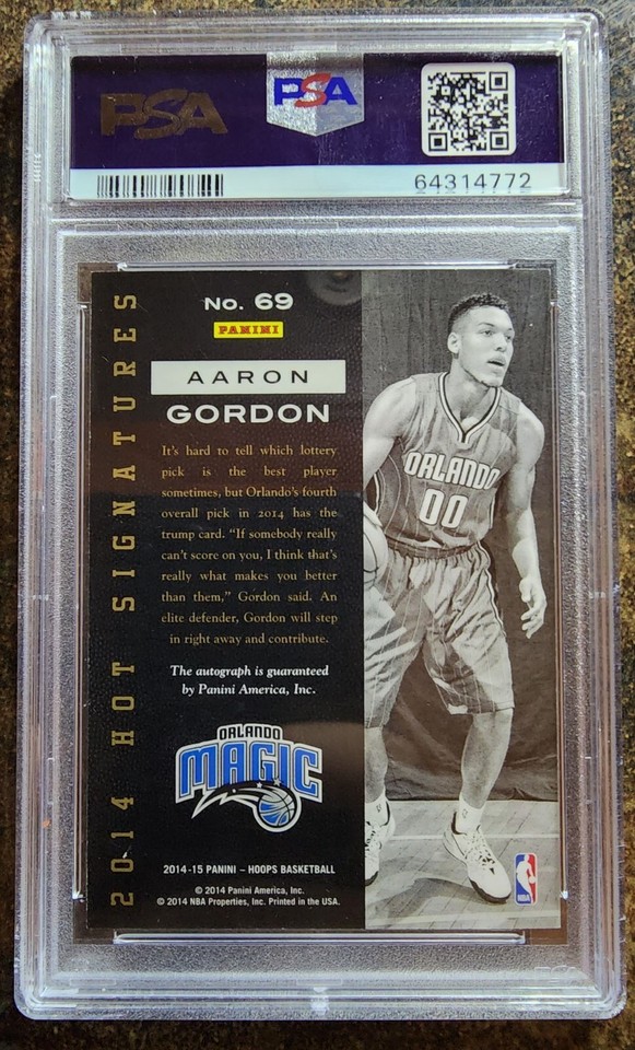 Aaron Gordon Rookie Hot Signatures Psa 8 Auto 10 | eBay