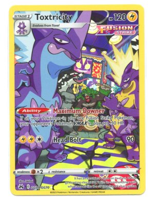 Pokémon TCG Crown Zenith: Galarian Gallery Toxtricity #GG09/GG70 Ultra ...