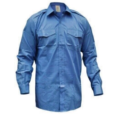 RAF Shirt Working Dress Mid Blue / Blue Long Sleeve Royal Air Force ...