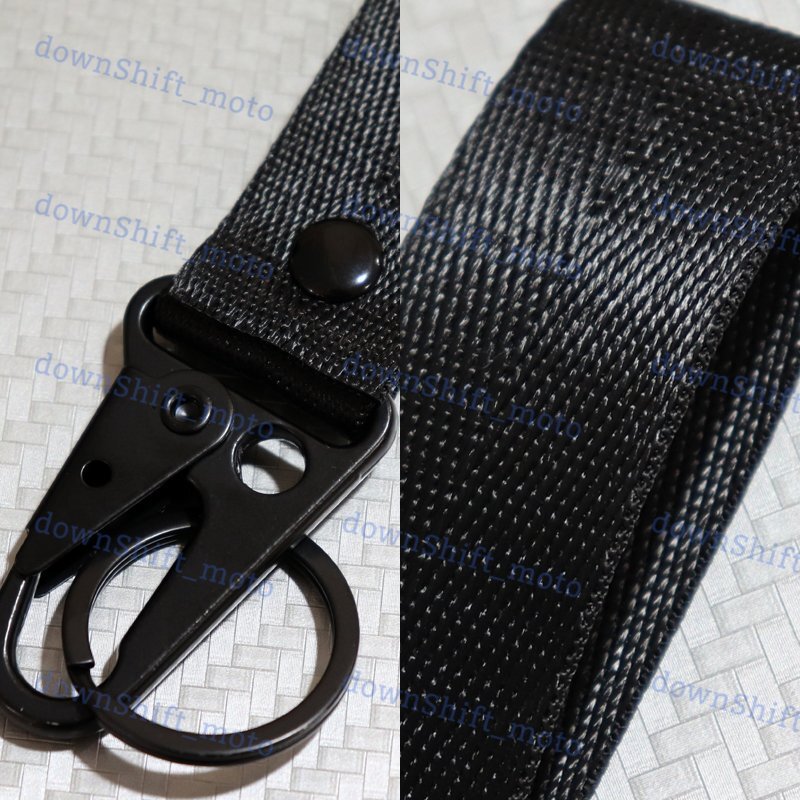 For LEXUS Black Keychain Metal key Ring Hook Strap Lanyard Nylon ...