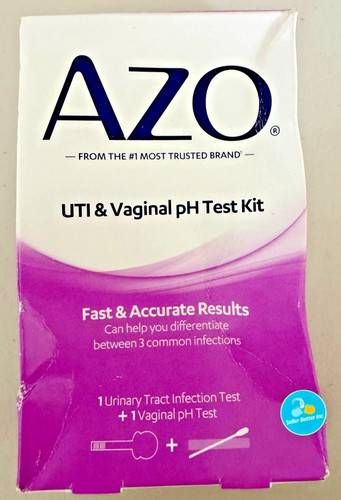 AZO UTI Test Strips + Vaginal pH Kit - 3 Tests - (Exp. 06/2026+) Sealed ...