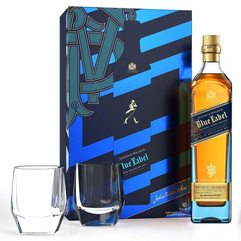 Johnnie Walker Blue Label Icons Gift Pack 700ml | eBay Australia