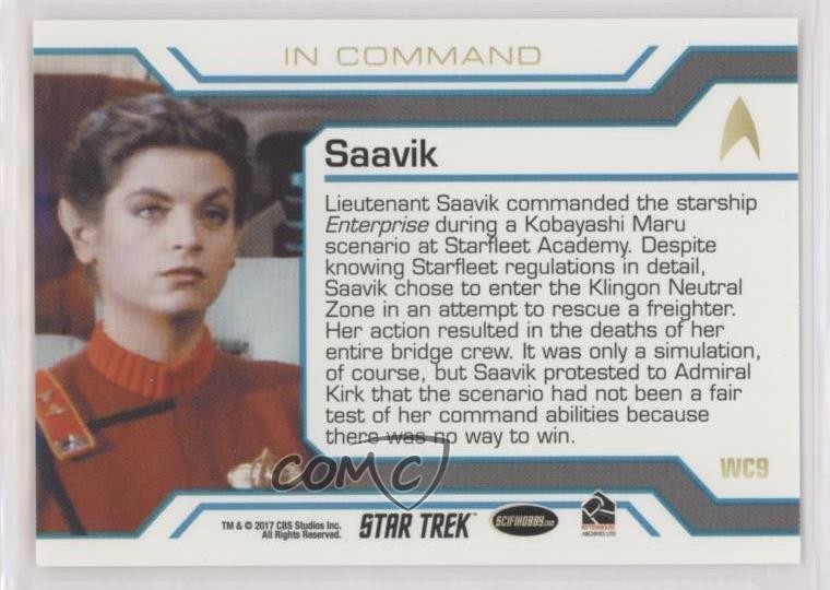 2017 Rittenhouse Women of Star Trek 50th Anniversary in Command Saavik ...