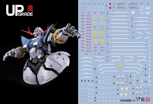 [AUS STOCK] RG 1/144 MSN-02 Gundam Zeong Zeon water slide UV decal ...