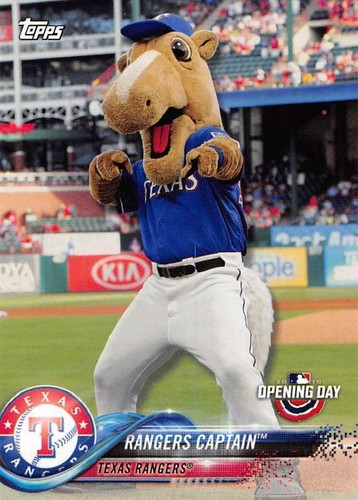 2018 Topps Opening Day Mascots #M-24 Rangers Captain NM-MT Rangers | eBay