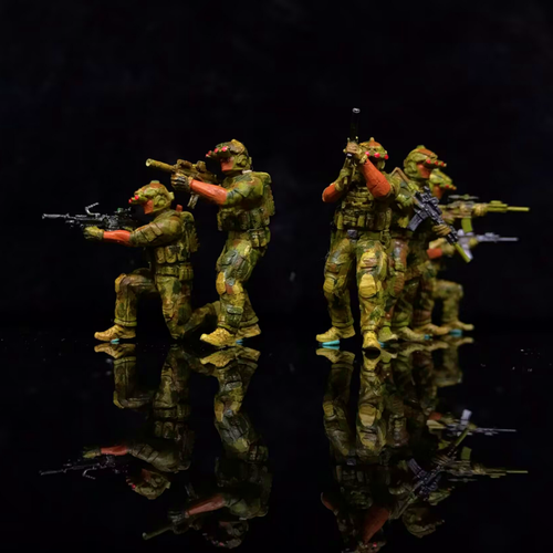 1/43 Scale 6pcs U.S. Navy SEALs Miniature Figures Scene For Car Vehicle ...