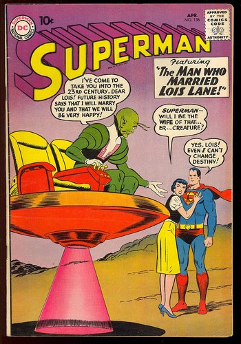 Superman #136 Very Nice Silver Age Superhero Vintage DC Comic 1960 FN ...
