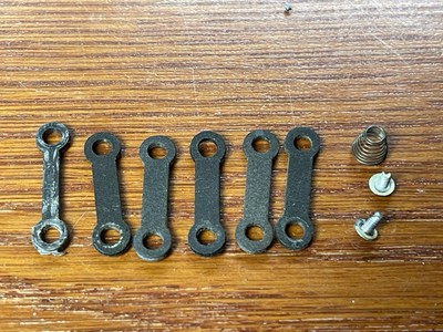 Six 6x DRAW BARS DRAWBARS VINTAGE HO STEAM LOCOMOTIVE ORIGINAL PARTS ...